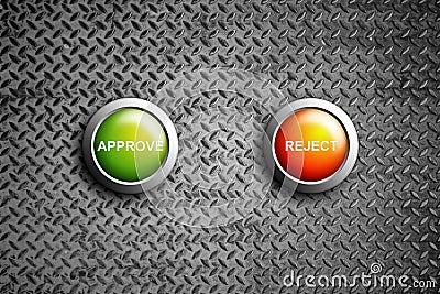 Approve And Reject Button Royalty Free Stock Photo - Image: 21979875