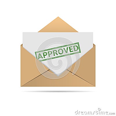 Approved Letter Vector Illustration | CartoonDealer.com #51667768