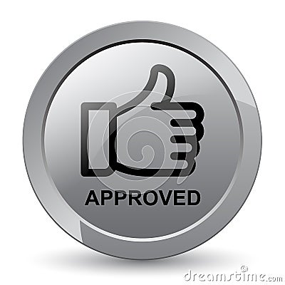 Approved Thumbs Up Icon Royalty-Free Illustration | CartoonDealer.com ...