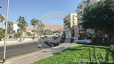 Aqaba, Jordan - Traffic On The Streets Part 4 Stock Footage - Video of ...