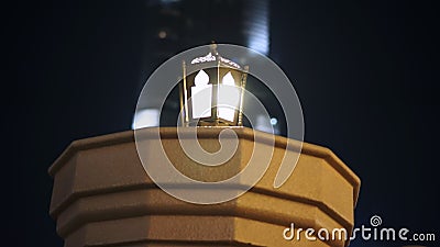 Arab Lamp Next To the Burj Khalifa. Stock Video - Video of decorative ...