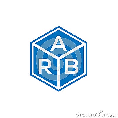 ARB Letter Logo Design On Black Background. ARB Creative Initials ...