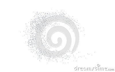 Arc Backdrop Plume Silver Texture Crumbs. Silverish Dust Isolated ...