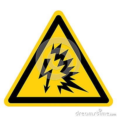 Arc Flash Symbol Sign, Vector Illustration, Isolate On White Background ...