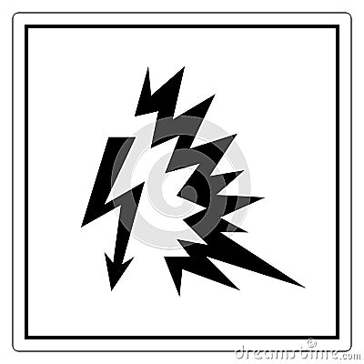 Arc Flash Symbol Sign, Vector Illustration, Isolate On White Background ...