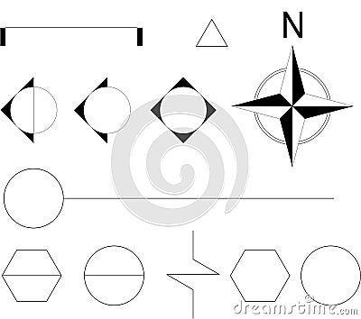 Architectural Symbol Vector Illustration | CartoonDealer.com #10978612