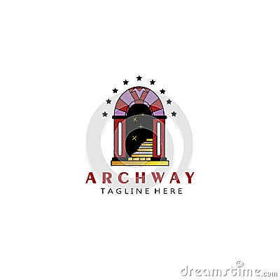 Archway Logo Color Design Template Vector | CartoonDealer.com #196118979