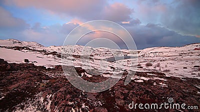 Arctic Tundra at Sunset during a Strong Wind Stock Footage - Video of ...