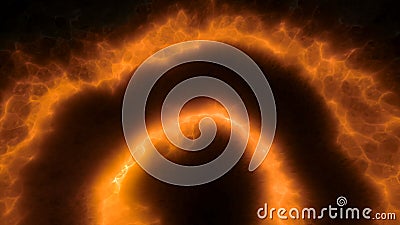 Arcuate Shape of a Burning Devil Eye. Motion. Concept of Anger and Evil ...