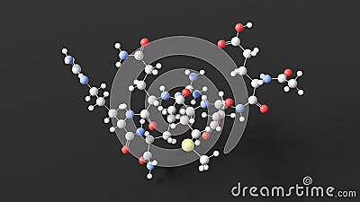 Argireline Molecule, Molecular Structure, Acetyl Hexapeptide-3, Ball ...