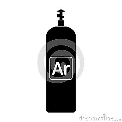 Argon Gas Cylinde Icon Royalty-Free Cartoon | CartoonDealer.com #168256739