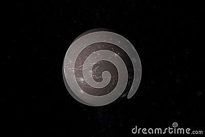 Ariel, Uranus Moon, In The Outer Space. 3d Render Stock Photo ...