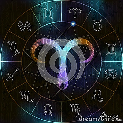 Aries Symbol Stock Vector - Image: 48358323