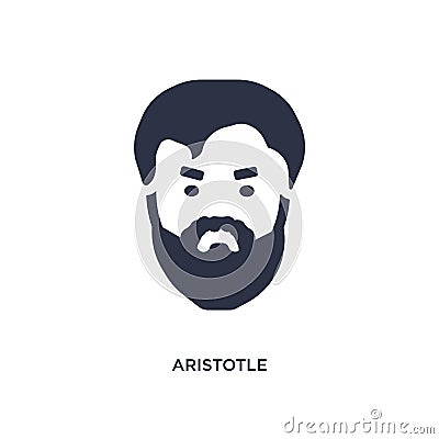 Aristotle Icon On White Background. Simple Element Illustration From ...