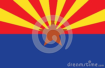 ARIZONA FLAG Royalty Free Stock Photo - Image: 9712675