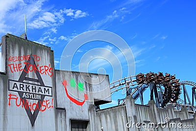 Arkham Asylum Theme Park Setting Editorial Photo | CartoonDealer.com ...