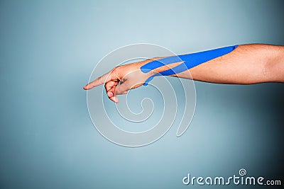 Arm With Kinesio Tape Stock Photo - Image: 44621146