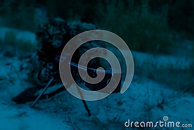 Army Sniper On A Stakeout Stock Photo | CartoonDealer.com #86909520