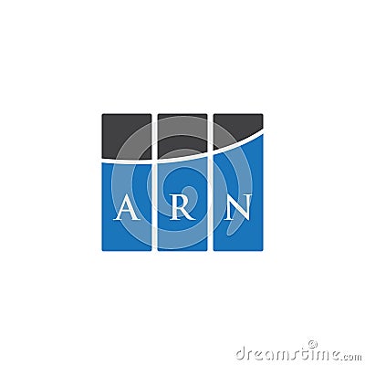 ARN Letter Logo Design On Black Background. ARN Creative Initials ...