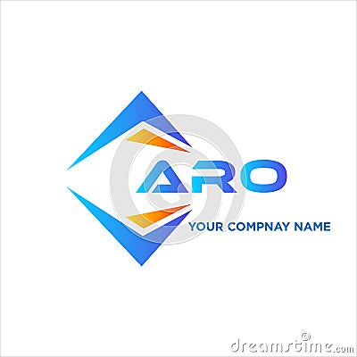 ARO Abstract Technology Logo Design On White Background. ARO Creative ...