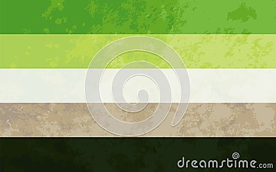 Aromantic Sign, Aromantic Pride Flag Vector Illustration ...