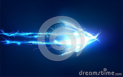 Arrow, Abstract Background Made Of Electric Lighting Effect Stock ...
