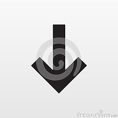 Arrow Down Vector. Downgrade Icon. Trendy Symbol F | CartoonDealer.com ...