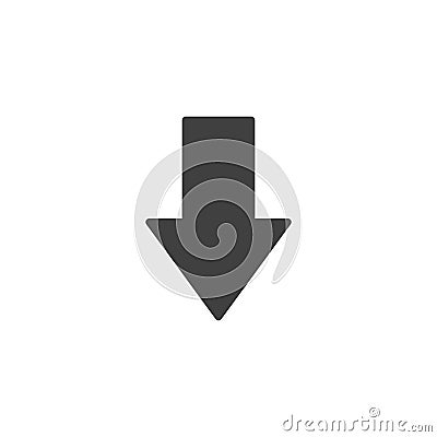 Arrow Pointing Downwards Vector Icon | CartoonDealer.com #304036419