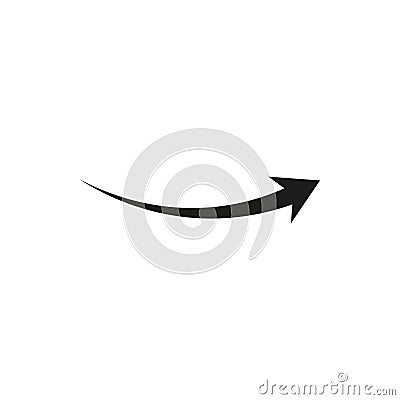 Arrow Semicircular Rounded Curved Shape. Cartoon Vector | CartoonDealer ...
