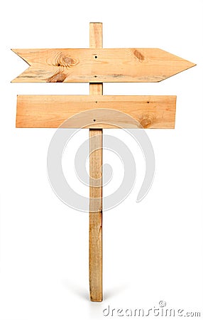 Arrow Sign Board Made Out Of Wood Royalty Free Stock Image - Image ...