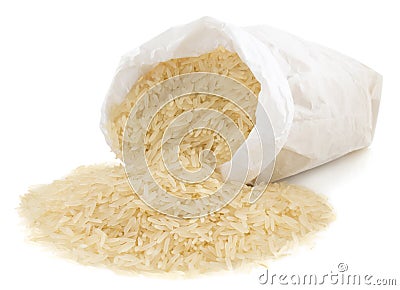 Arroz En Bolsa De Papel Foto de archivo - Imagen: 44730046
