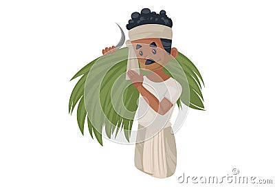 Vector Graphic Illustration Of Indian Bihari Man | CartoonDealer.com ...