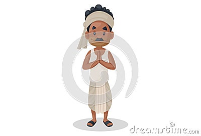 Vector Graphic Illustration Of Indian Bihari Man | CartoonDealer.com ...