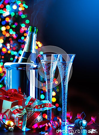 Art New Year Party Royalty Free Stock Photography - Image: 22064427