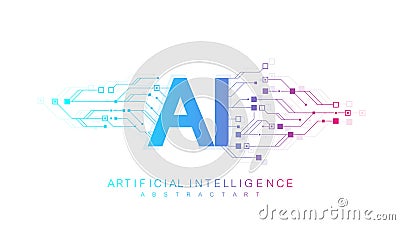 Artificial Intelligence Logo, Icon. Vector Symbol AI, Deep Learning ...