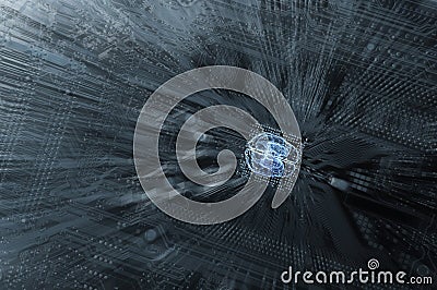 Artificial Intelligence And Schematic Brain Royalty-Free Stock Photo ...