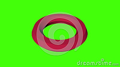 Artistic 3D Object Rotating, Looping Animation on Green Screen Chroma ...