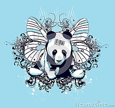 Artistic Panda Design Royalty Free Stock Images - Image: 4108059