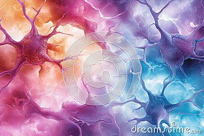 Artistic Rendering Of Glowing Neuron Pathways Forming Mnemonic Patterns A Visual Symbolization ...