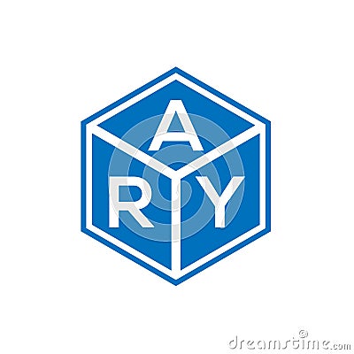 ARY Letter Logo Design On Black Background. ARY Creative Initials ...