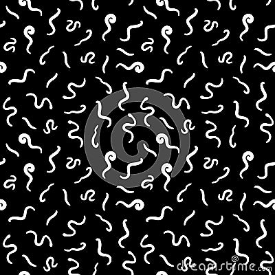 Ascariasis Parasites Vector Concept Seamless Minimal Pattern ...