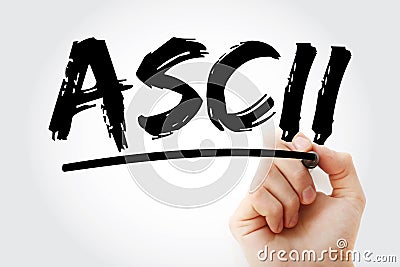 ASCII - American Standard Code For Information Interchange Acronym With ...