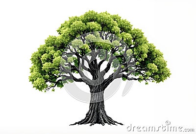 ASCII Tree With Collage Trunk The Trunk From A Digital New Beautiful ...