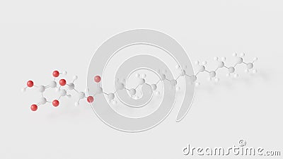 Ascorbyl Palmitate Molecule 3d, Molecular Structure, Ball And Stick ...