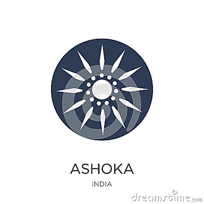 Ashoka Icon. Trendy Flat Vector Ashoka Icon On White Background ...