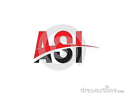 ASI Letter Initial Logo Design Vector Illustration | CartoonDealer.com ...