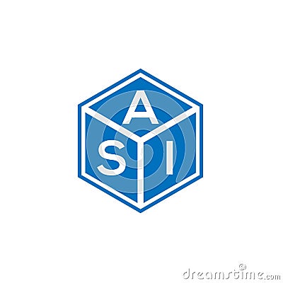 ASI Letter Logo Design On Black Background. ASI Creative Initials ...