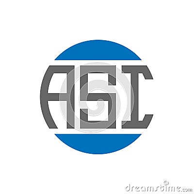 ASI Letter Logo Design On White Background. ASI Creative Initials ...
