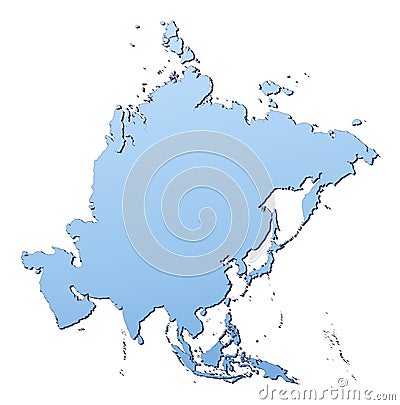 Asia Map Stock Images - Image: 5092414