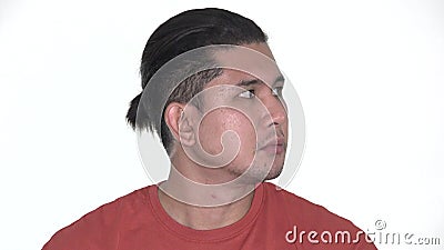 Asian Man Chewing Food and Eating Stock Video - Video of foodstuff ...